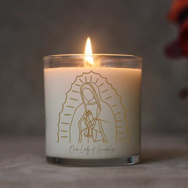 Our Lady of Guadalupe Candle – Crossroads Collective