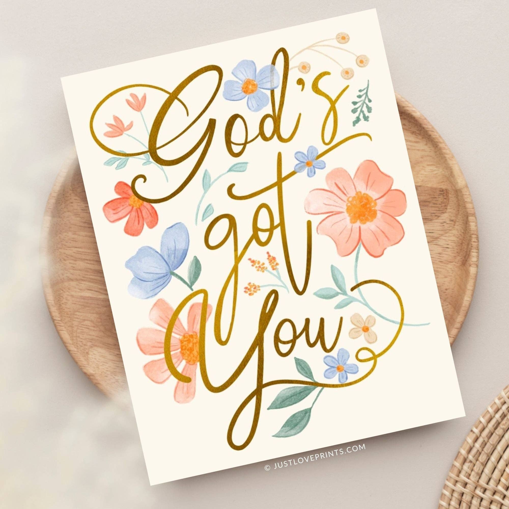 God's Got You Greeting Card – Crossroads Collective