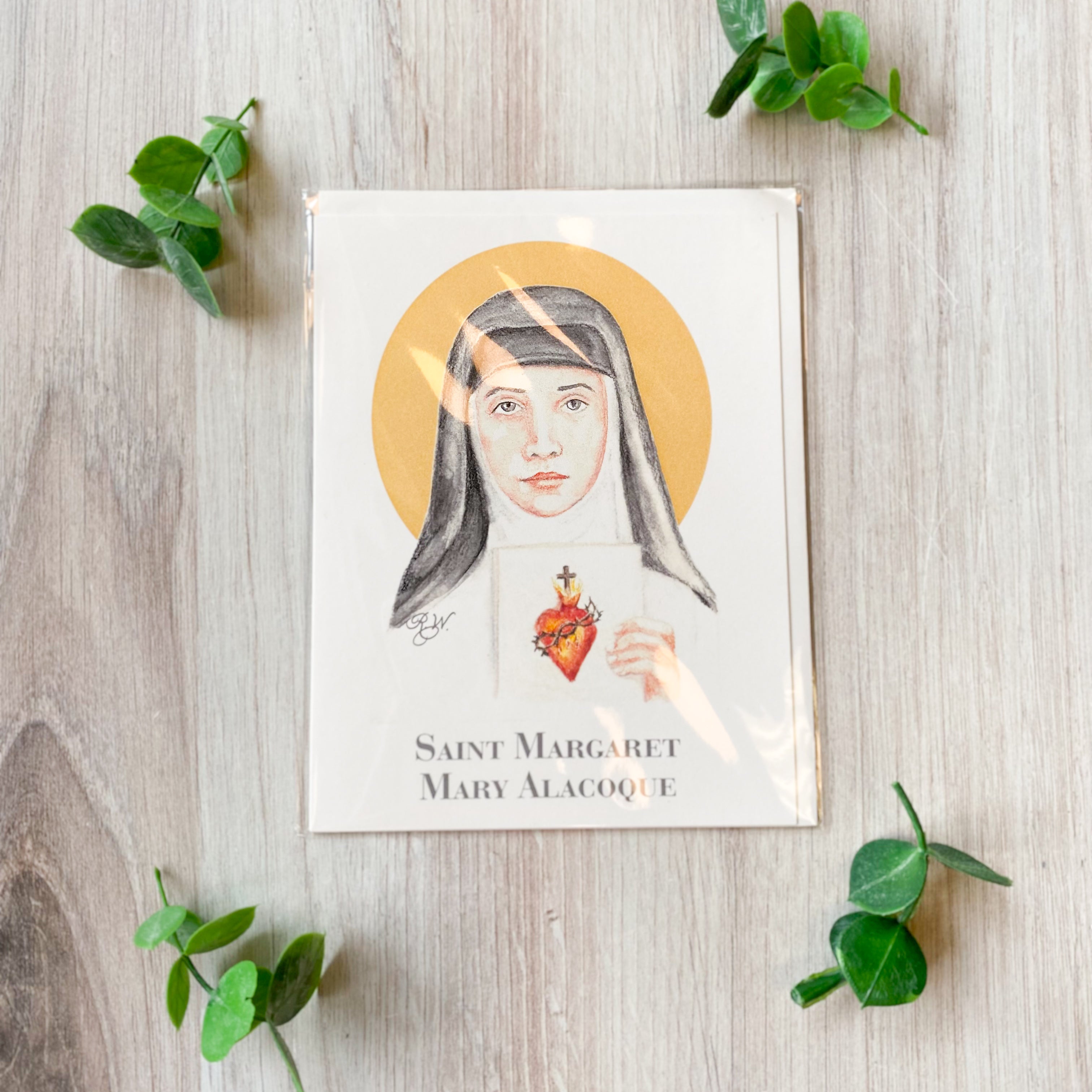 St. Margaret Mary Alacoque Notecard with Envelope – Crossroads Collective