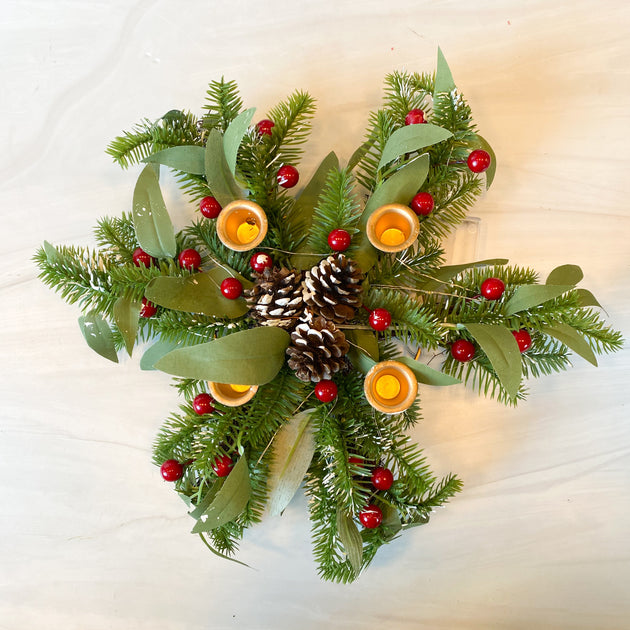 18" Lighted Advent Wreath – Crossroads Collective