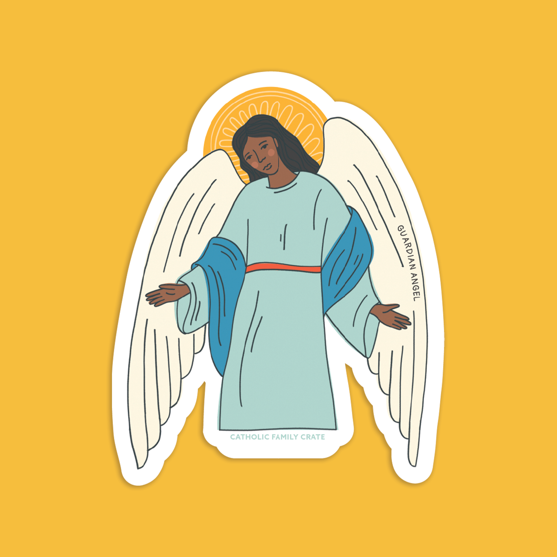 Guardian Angel Sticker – Crossroads Collective