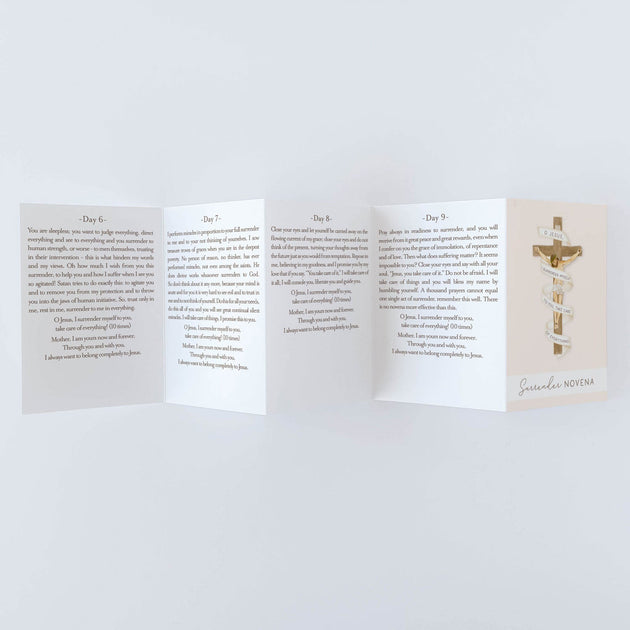 Surrender Novena Prayer Card | Beige – Crossroads Collective