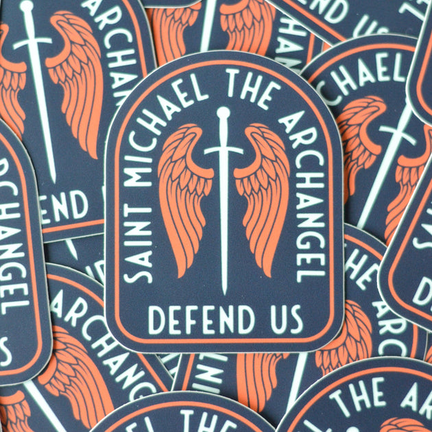 St. Michael Sticker – Crossroads Collective