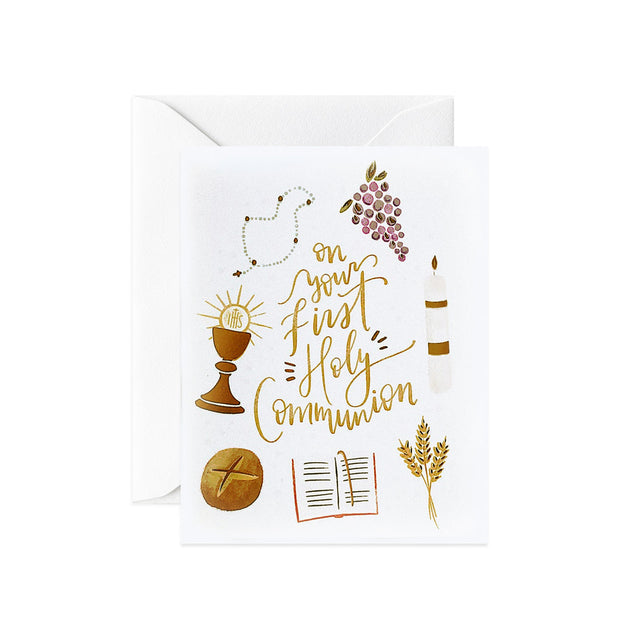 On Your First Holy Communion Card - Box of 6 – Crossroads Collective