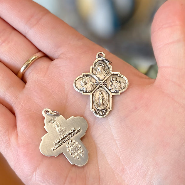 Large Sterling Silver 4-way Medal – Crossroads Collective