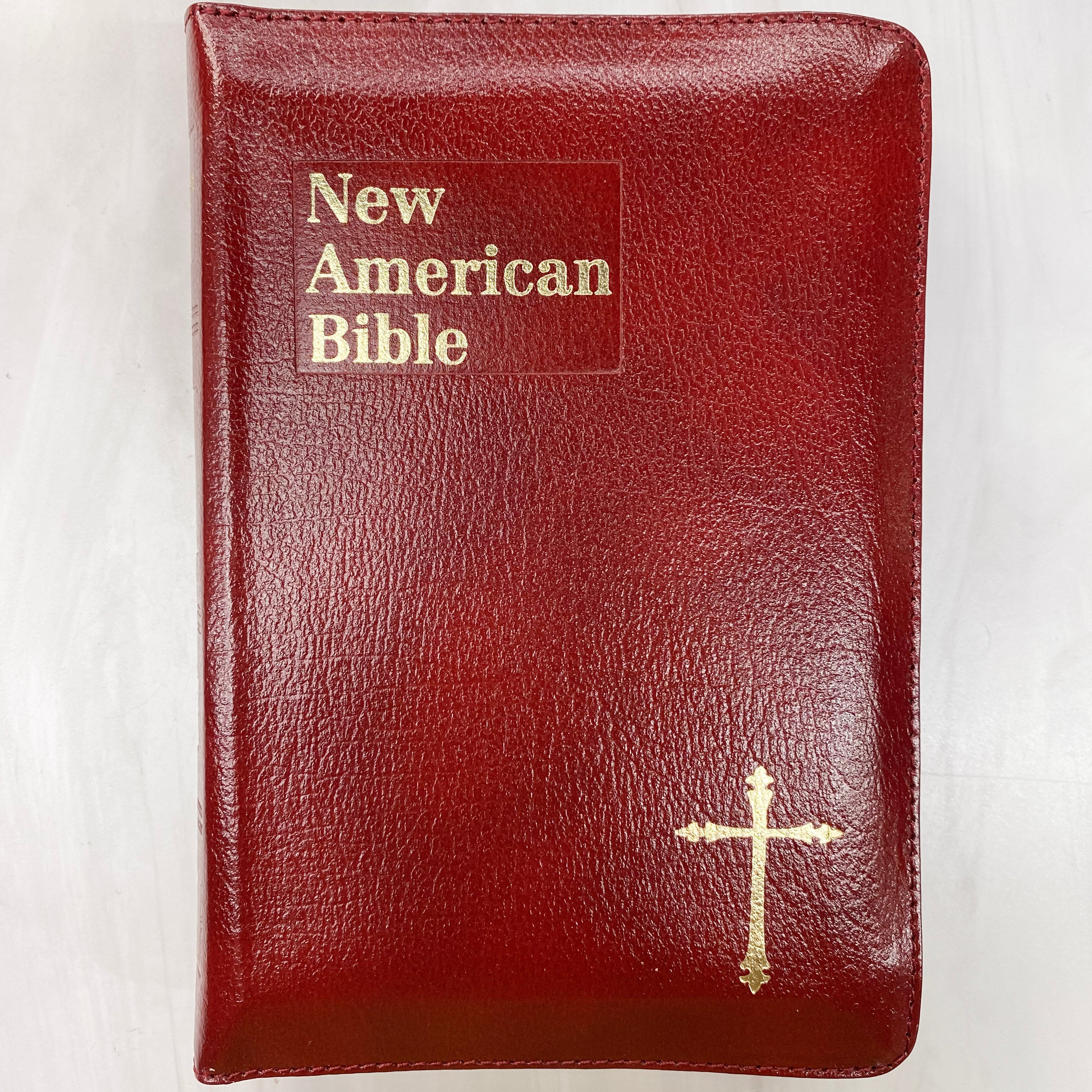 St. Joseph's Edition Bible - Maroon with Zipper – Crossroads Collective